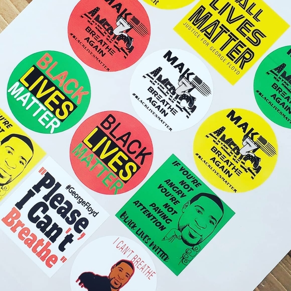 Office | George Floyd Xl Vinyl Decal Sticker 5x6black Liv | Poshmark